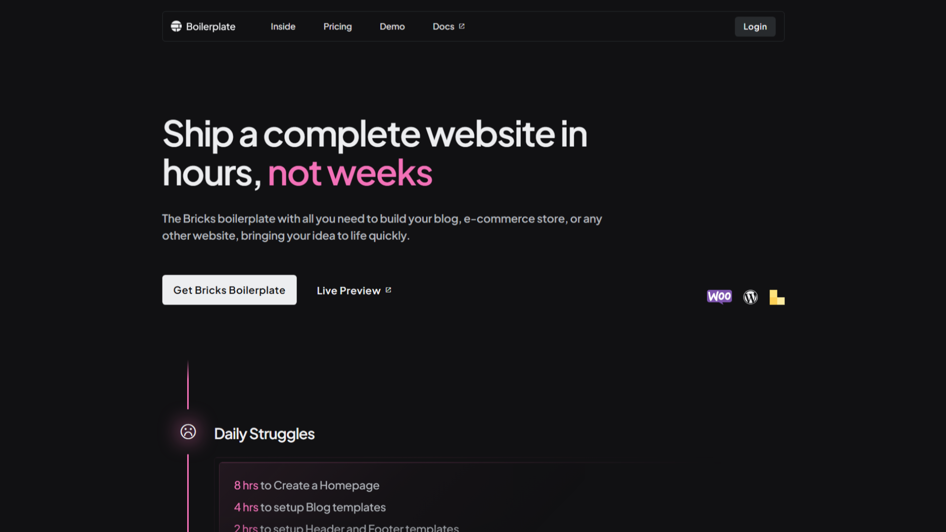 Bricks Boilerplate • WPnomy